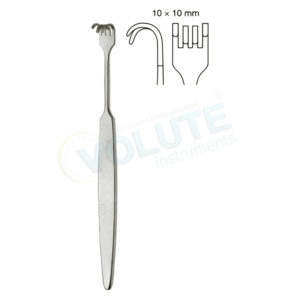COTTLE RETRACTOR, 4 PRONGS, BLUNT - Volute Instruments