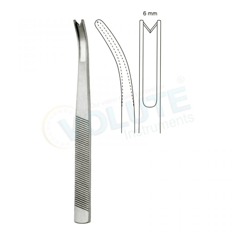 BLUME GUARDED OSTEOTOME, CURVED, V SHAPED TIP - Volute Instruments